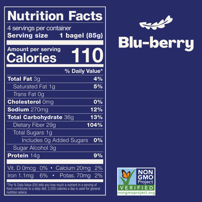 Sola Blu-Berry Low Carb Bagels – The Sola Company