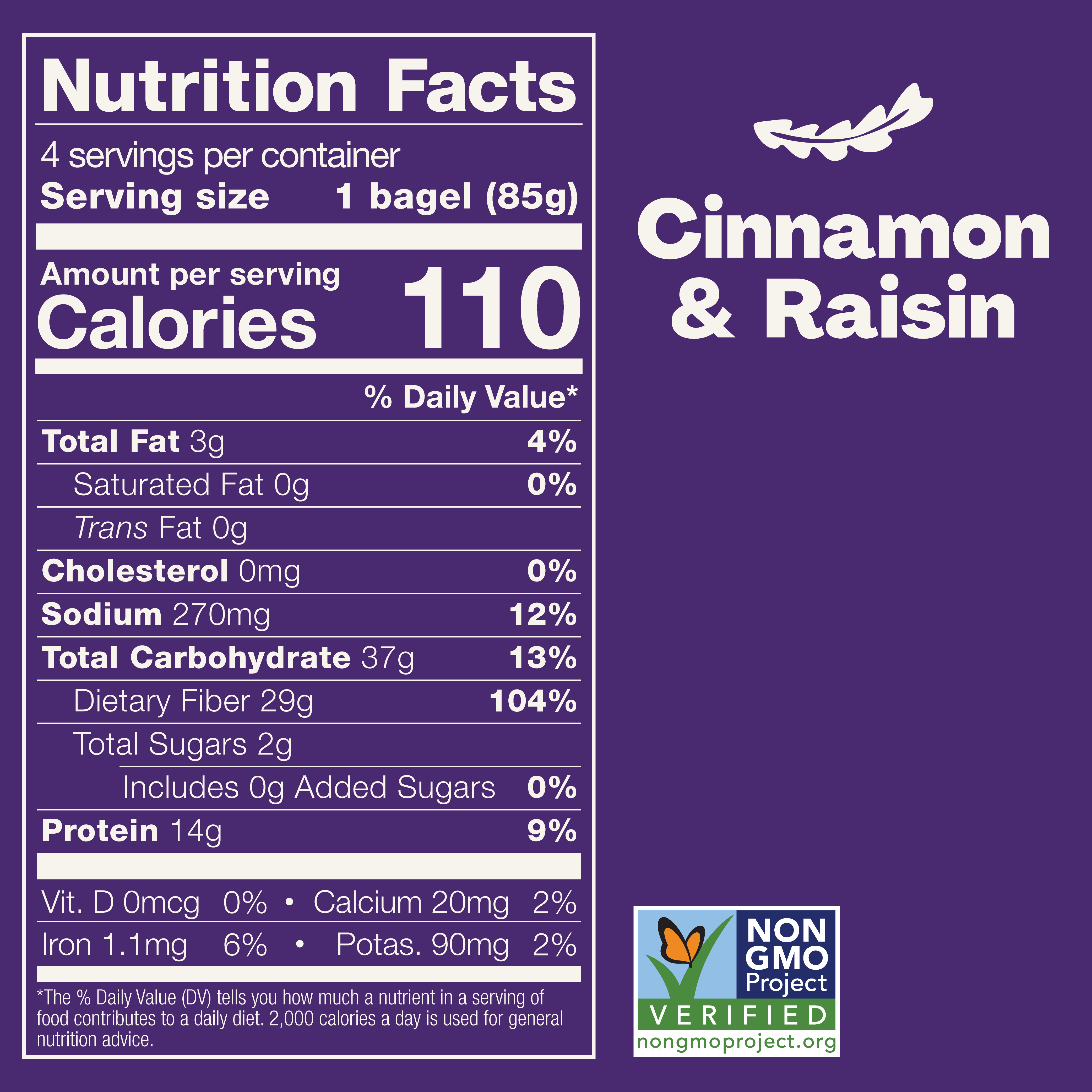 Sola Cinnamon & Raisin Low Carb Bagels – The Sola Company