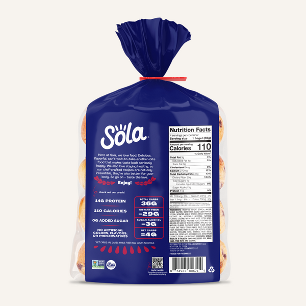 Sola Blu-Berry Low Carb Bagels